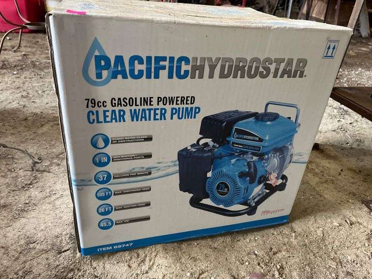 Pacific Hydrostar Gasoline Powered Clear Water Pump, 79cc (Factory ...