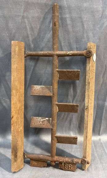 Metal and Wood Agricultural Tool with Blade Attachments 8”x15 ...