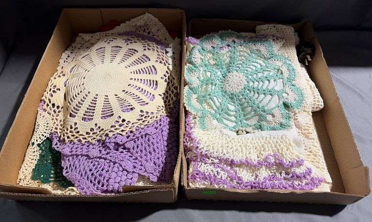 Crochet and Knit Textiles in Multiple Colors - Metzger Property ...