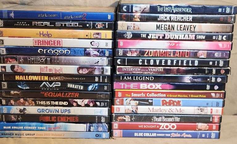 31 DVD Movies inc. Action, Horror, and Family Genres - Metzger Property ...