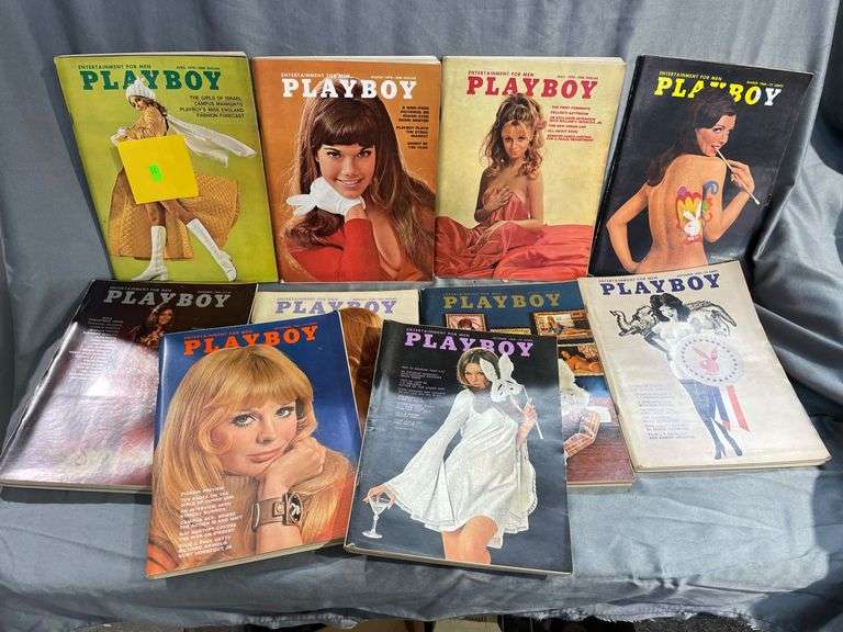 10 Playboy Magazines Featuring Female Models on Covers, 1960s - Metzger ...