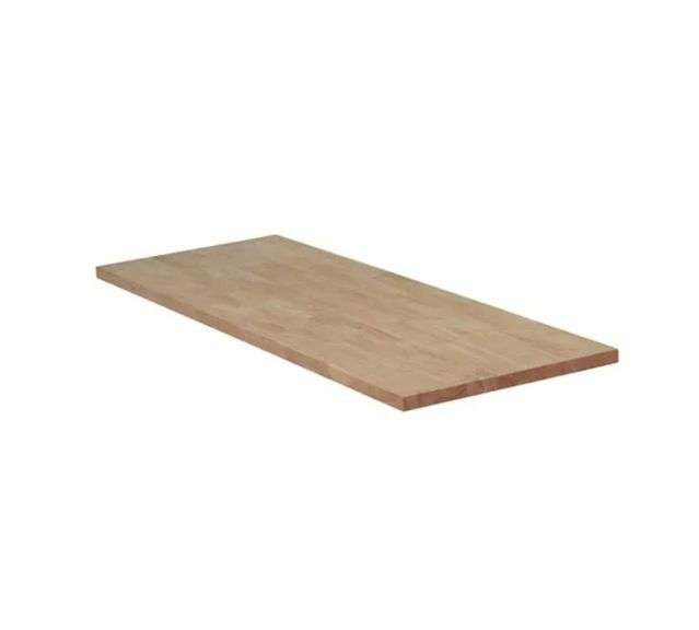 Hampton Bay 8 ft. x 25 in. Unfinished Hevea Butcher Block Countertop ...