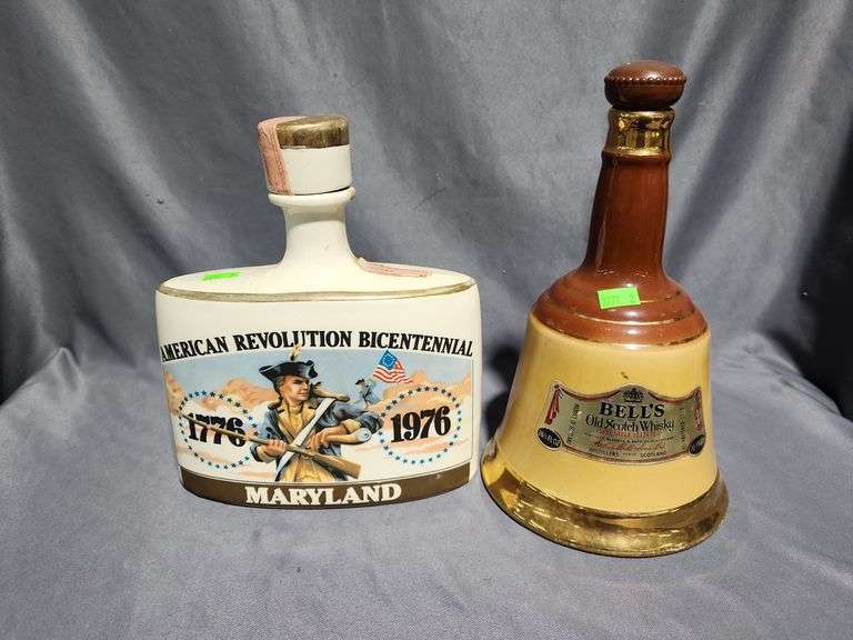 Bell-Shaped Bell’s Scotch Whisky Bottle and Early Times ‘American ...