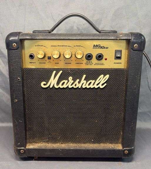 Marshall MG10CD Guitar Amplifier, 40-Watt, Made in Korea, 11” x 6.5” x ...
