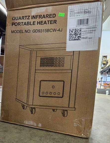 Quartz Infrared Portable Heater with Remote Control - Metzger Property ...