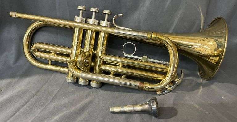 C.G. Conn Trumpet With Case and Mouthpiece - Metzger Property Services, LLC