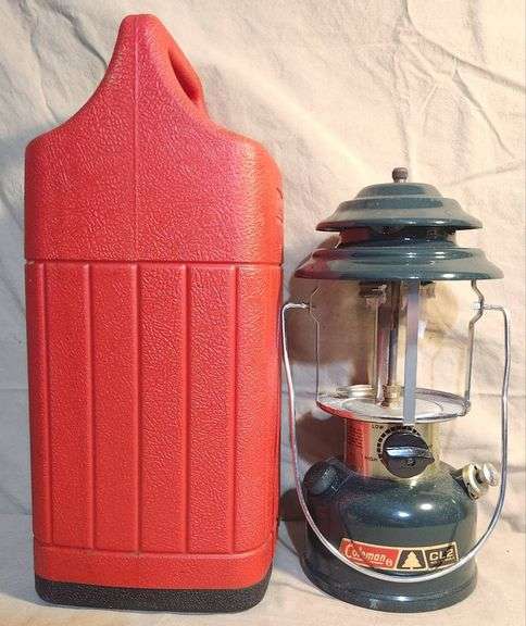Coleman Model 200A Green Lantern with Red Plastic Case - Metzger ...