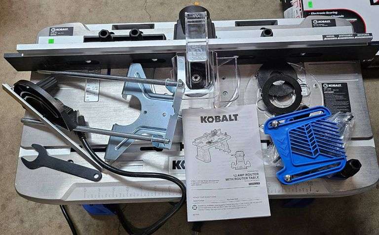 Kobalt Router Table Model 1034.2 with Accessories - Metzger Property ...