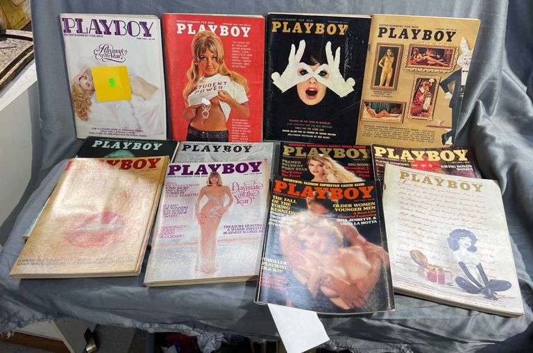 12 Playboy Magazines Featuring Various Covers September 1964-May 1984 ...