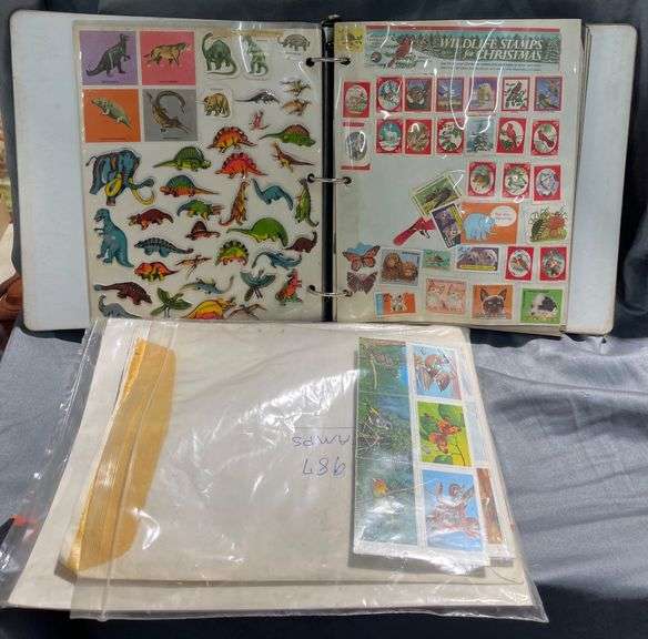 Binder and Loose Assorted Postage Stamps Collection Inc. Thematic ...