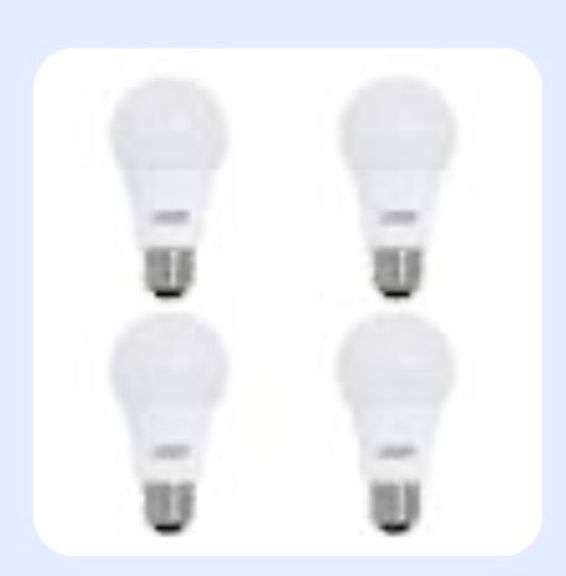 4-Pack Feit Electric 60W LED Adjustable White A19 Light Bulbs - Metzger ...