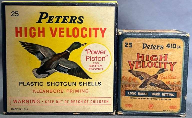 Peters High Velocity 12-Gauge and .410-Gauge Shotgun Shells in Original ...