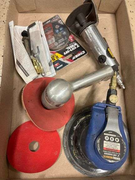 Pneumatic Tools, Including Sanders, Cut-Off Tool, and Accessories, 6 ...
