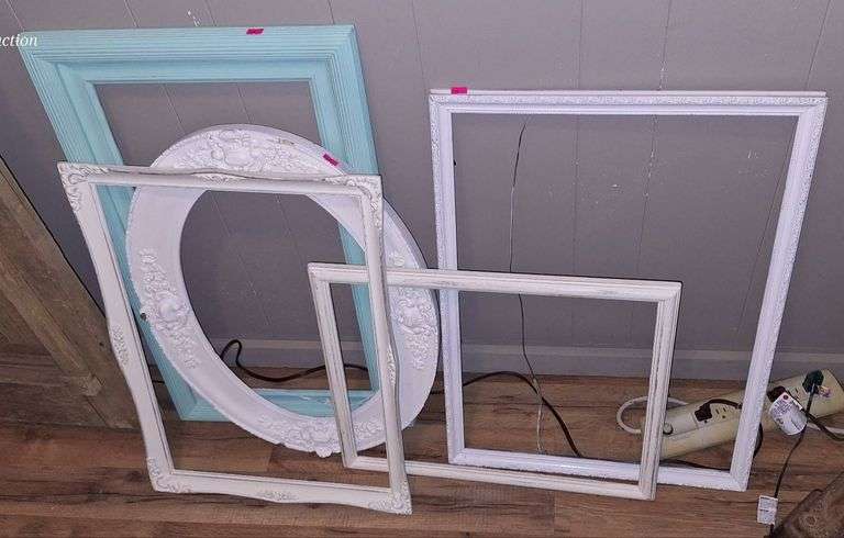 Five Painted Wood Frames in Various Sizes and Shapes, 16×20″-17×30 ...
