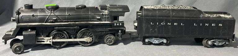 Lionel Locomotive 249 with Tender, Made by The Lionel Corporation, 12 ...