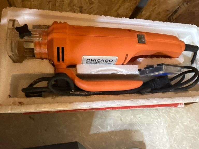 Chicago Electric Power Tools Cutout Tool with Accessories 115V ...