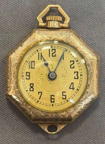 Recta Watch MFG Co. 15 Jewel Octagonal Open Face Pocket Watch with ...
