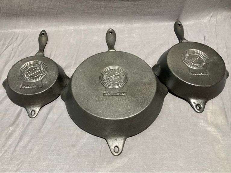3 Cast Iron Skillets by Basics, 6″ – 12″ - Metzger Property Services, LLC