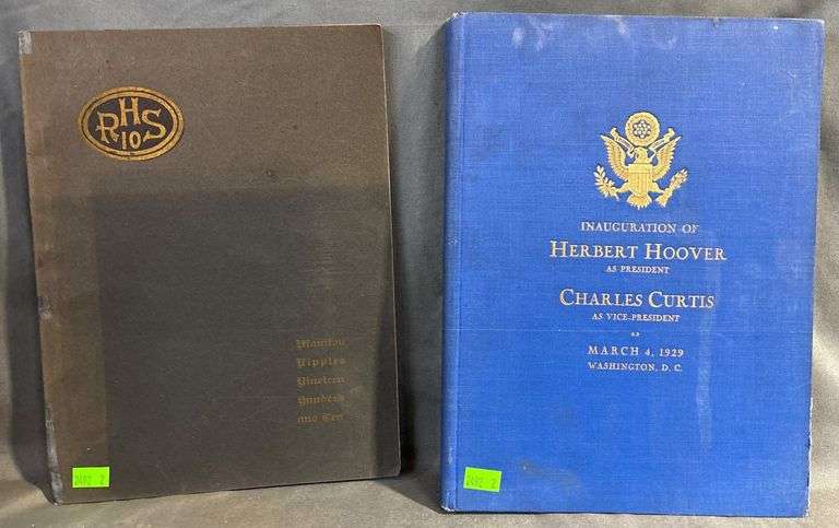 2 Inauguration-Related Books Inc. Herbert Hoover Presidential Materials ...
