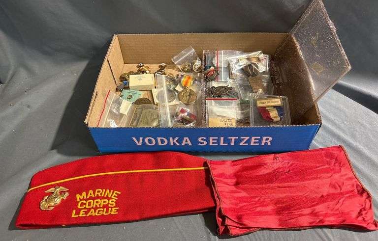 Marine Corps League Cap and Collection of Military Memorabilia Inc ...