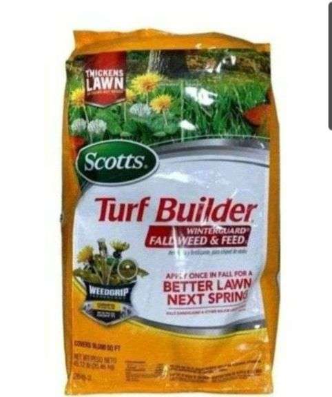 Scotts Turf Builder Winterguard Fall Weed & Feed, 16,000 Sqft Coverage ...
