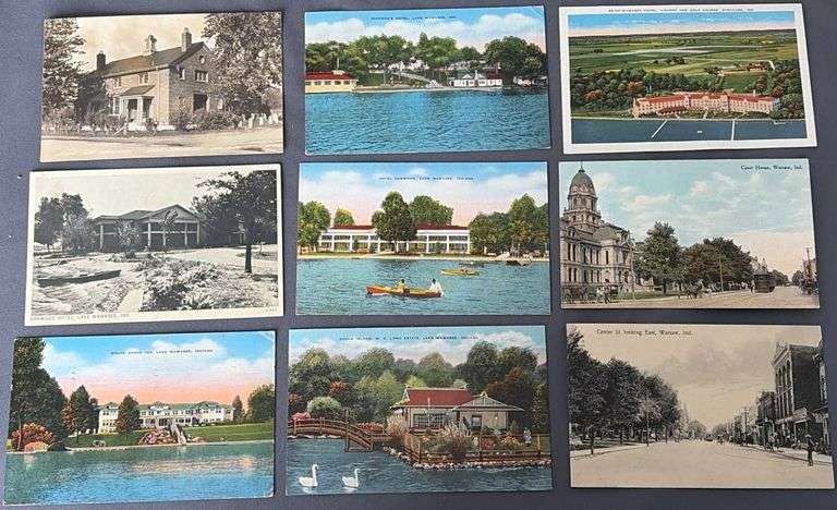 (9) 1910- 1945 Postcards Featuring Scenic Images Inc. Oakwood Hotel ...