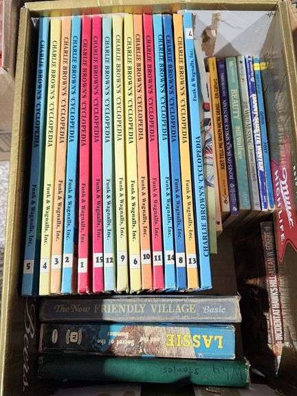 Charlie Brown’s Encyclopedias and Soft and Hardback Books Inc. Lassie ...