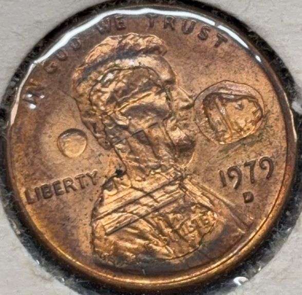 1979-D Lincoln Cent Off-Center Strike Mint Error - Metzger Property ...