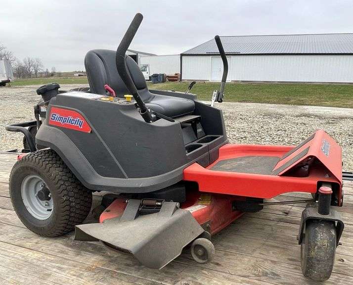 Simplicity ZT1500 Zero Turn Lawn Mower, Runs, 42" Deck - Metzger ...