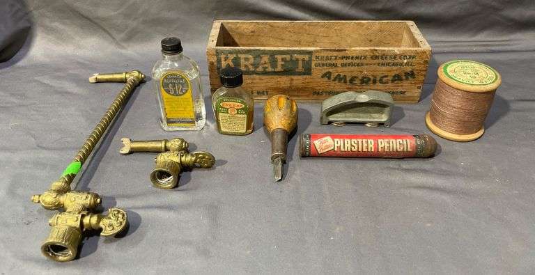 Oil & Repellant Bottles, Plaster Pencil, Heavily Waxed Conso Thread ...