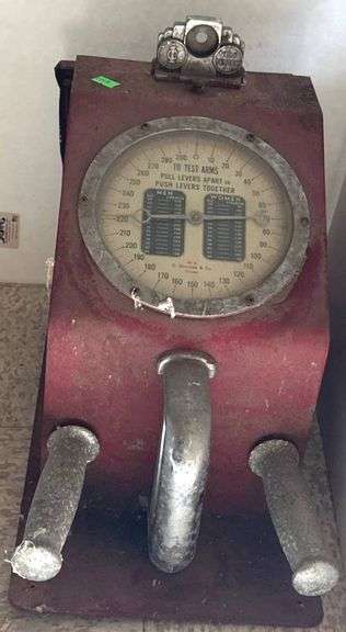 1940s D. Gottlieb & Co. 3-Way Arm Strength Tester Arcade Machine ...