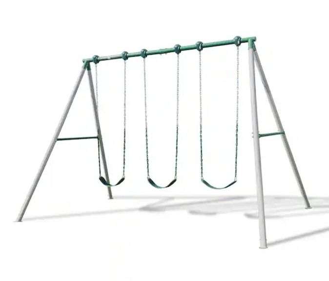 SportsPower Everest Metal Swing Set with 3 Swings - Metzger Property ...