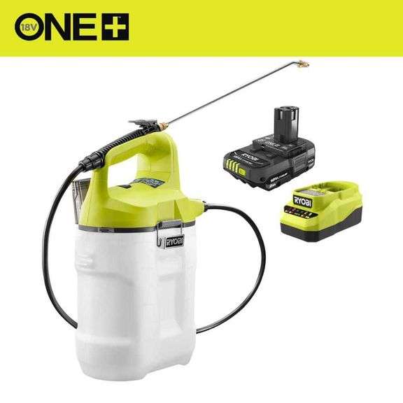 RYOBI - ONE+ 18V Cordless Battery 2 Gallon Chemical Sprayer with 2.0 Ah ...