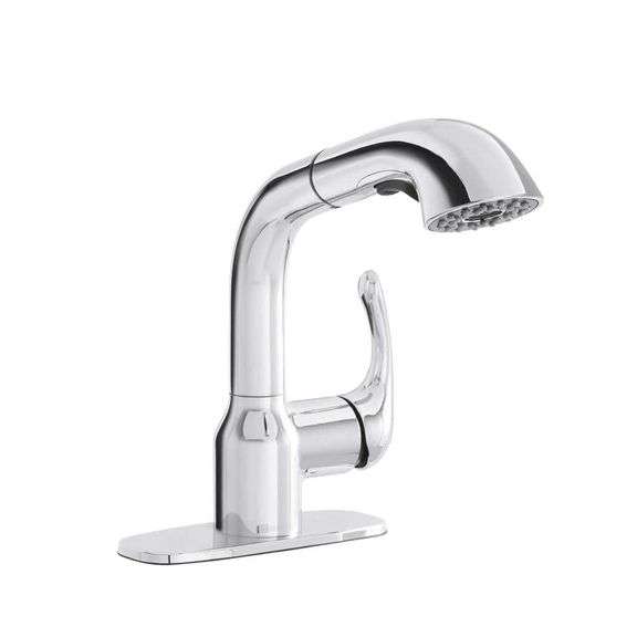 GLACIER BAY - Dunning Single-Handle Pull-Out Laundry Utility Faucet ...