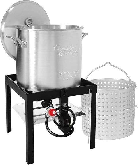 - Creole Feast SBK1001 100 Qt. Seafood Boiling Kit with Strainer - SEE ...