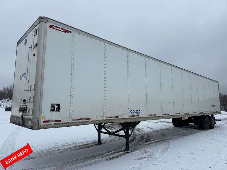 2016 Great Dane 53' Tandem Axle Van Trailer - Jardine Auctioneers Inc.