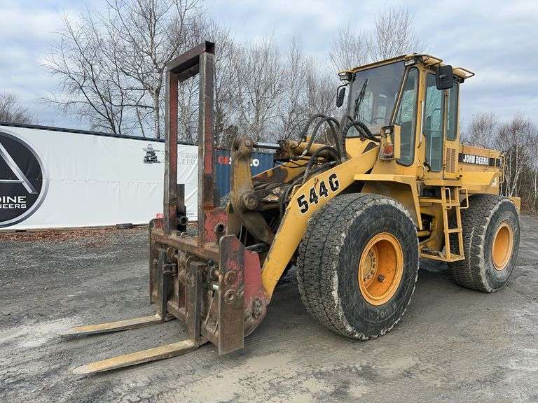 John Deere 544G Wheel Loader with HD Forklift Unit - BILL OF SALE ONLY ...