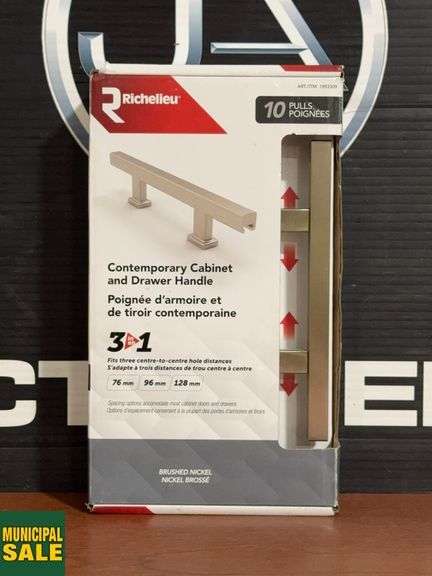 10 Pack Richelieu Drawer Handles - Jardine Auctioneers Inc.