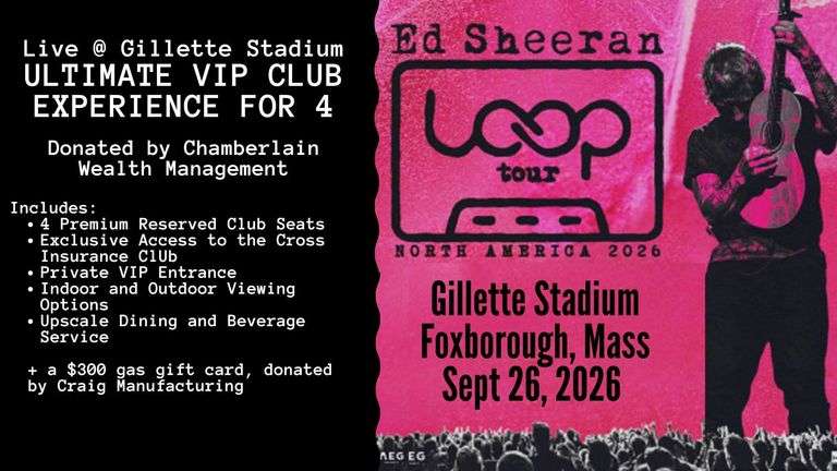 Ed Sheeran Live at Gillette Stadium — Ultimate VIP Club Experience for ...