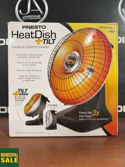 Presto Heat Dish Parabolic Electric Heater with Tilt - Jardine ...