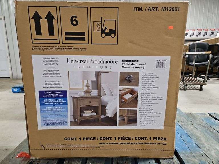 Universal Broadmoore Nightstand - Birch Finish - Jardine Auctioneers Inc.
