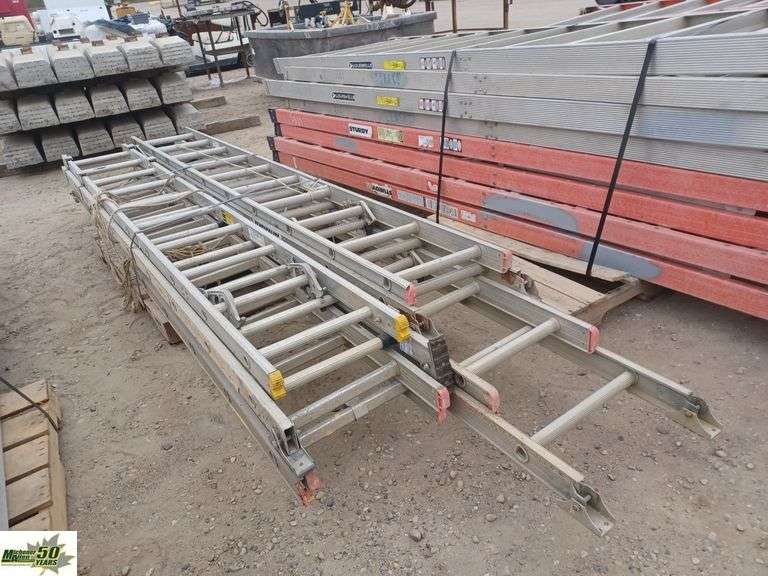 Assorted Ladders,Qty 4,1 Pallet - Michener Allen Auctioneering Ltd