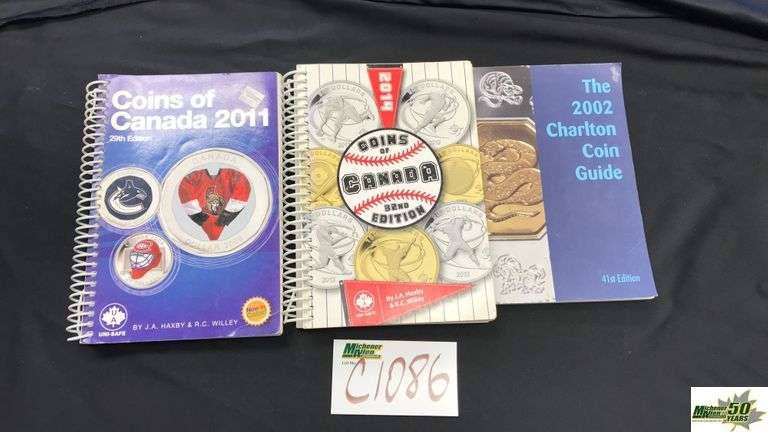 3 ASSORTED CANADIAN COIN COLLECTORS REFERENCE GUIDES - Michener Allen ...