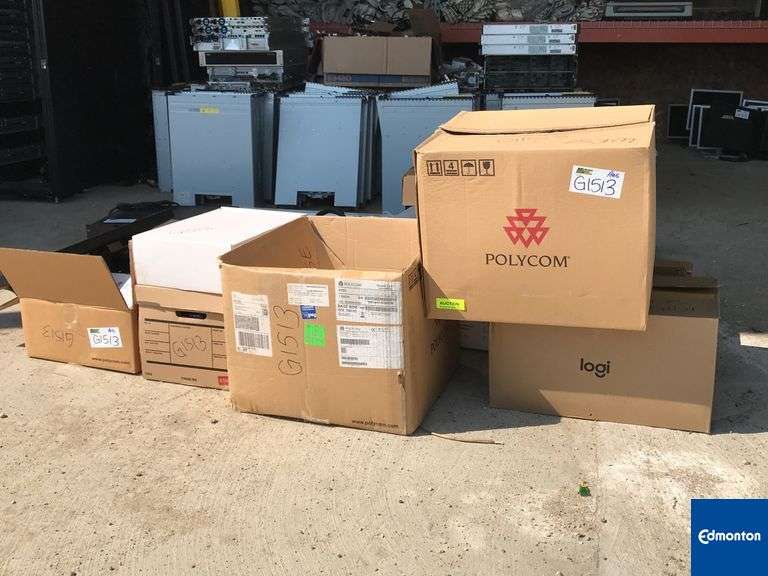 Assorted Polycom and Creston Equipment - QTY 10 Boxes - Michener Allen ...