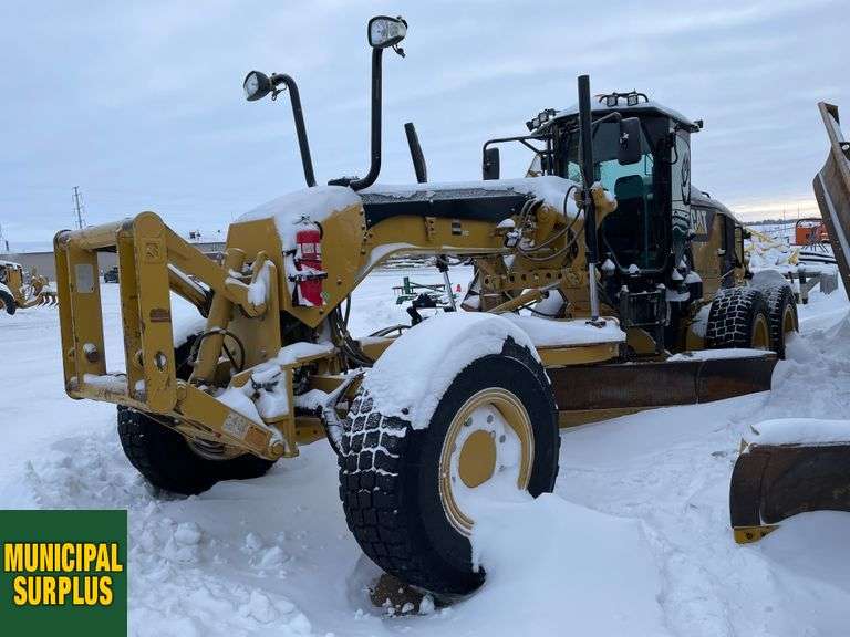 2014 CATERPILLAR 140M AWD Grader Ripper/Scarifier, Snow Wing, Front ...
