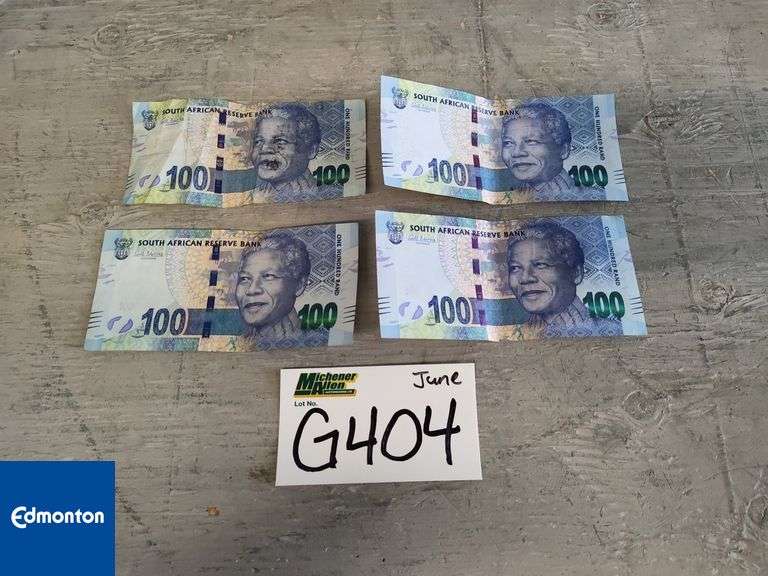 400 South African Rand Currency - Qty 1 Bag - Michener Allen ...