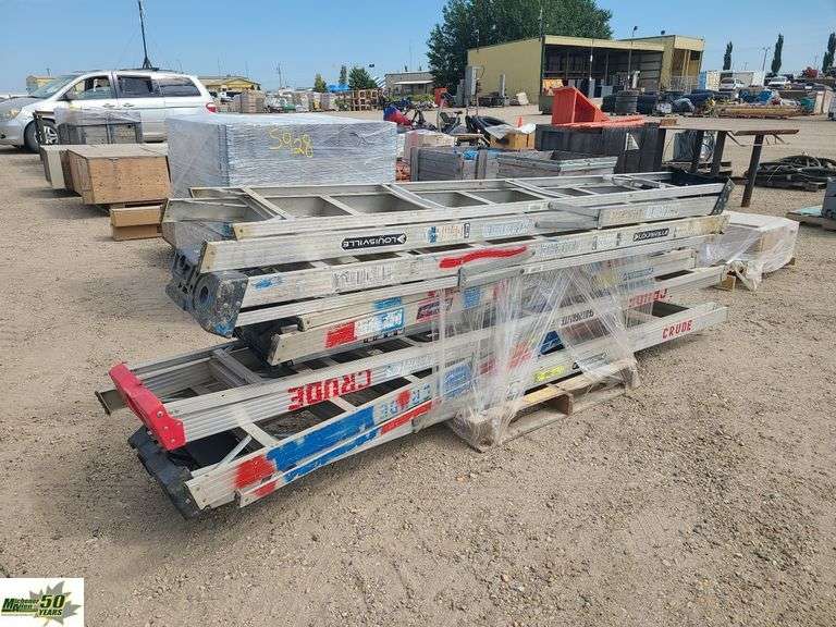 Assorted Lengths of Ladders-1 Pallet - Michener Allen Auctioneering Ltd