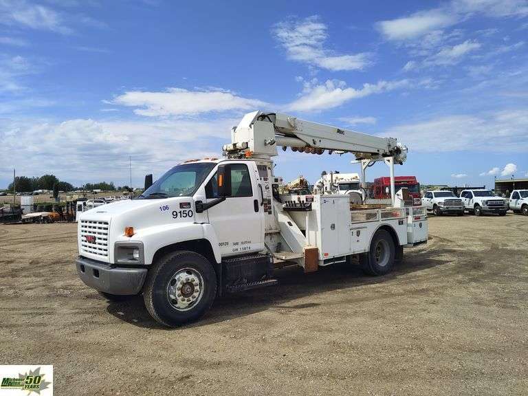 2004 GMC TopKick C7500 S/A Digger Derrick Truck - Michener Allen ...