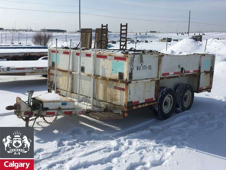 1999 Shop Built Box Trailer T/A 12ft. Landscape Trailer - Michener ...