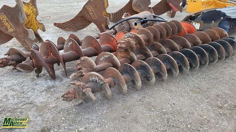 Excavator Auger Power Head with 5(12", 16", 16", 18", 22") Bits ...